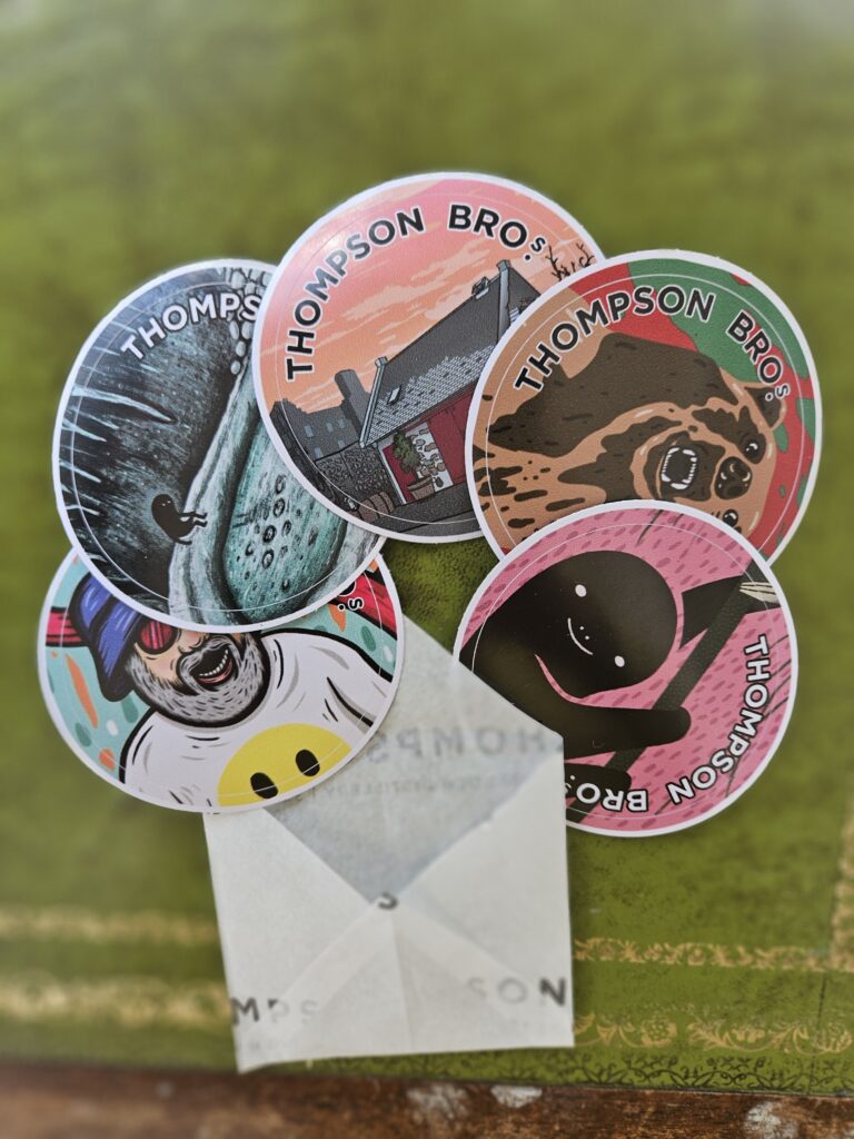 Thompson Bros Sticker Pack (5 Pack) - Thompson Bros at Dornoch Distillery