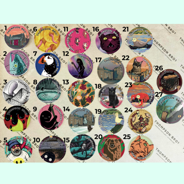 Thompson Bros Sticker Pack (5 Pack) - Thompson Bros at Dornoch Distillery